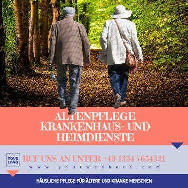 Erstelle Flyer Für Senioren Und Pflegeheime Mit Kostenlosen Vorlagen