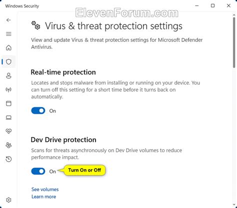Enable Or Disable Performance Mode For Dev Drive Protection In Windows