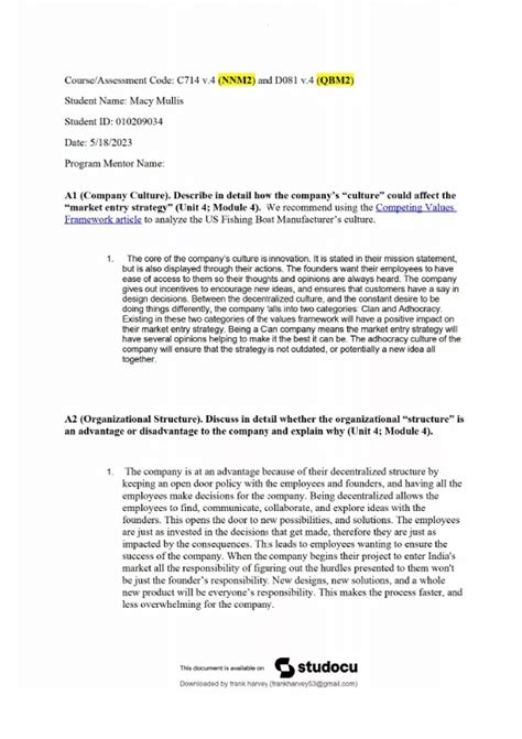 D081 Task 1 Passed On First Attempt Business Communication Wgu 2025