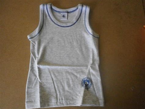 Singlet Jongen Grijst 8jaar Petit Bateau