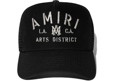 Amiri Amiri Stencil Trucker Hat Black Mens Pfw22 Us