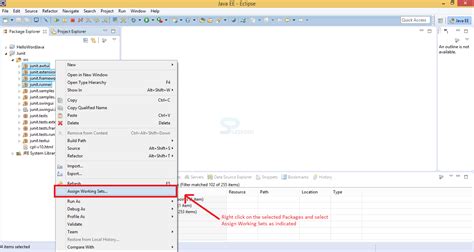 Eclipse Working Sets Splessons