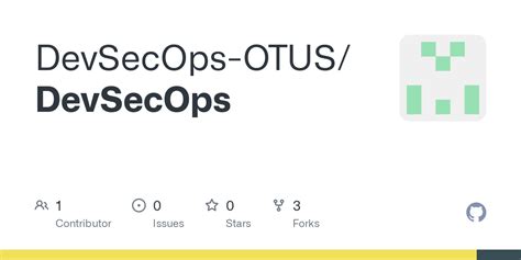 Github Devsecops Otusdevsecops