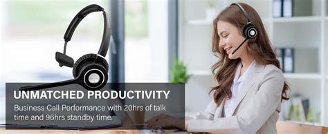 Amazon Com Professional Phone Call Bluetooth Headset For Poly Polycom Vvx 600 601 Edge E220