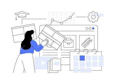 Premium Vector Learning Management System Abstract Concept Vector Illustration