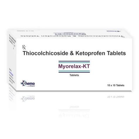 Thiocolchiside And Ketoprofen Tablets At Best Price In New Delhi Chemo Biological