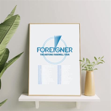 Foreigner Poster Set Foreigner The Histroric Farewell Tour 2023 Poster