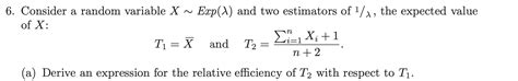 Solved Consider a random variable XExp λ and two Chegg