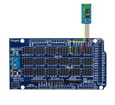 Interfacing Bluetooth Module To Arduino Mega Sensor Shield Hobbyist Co Nz