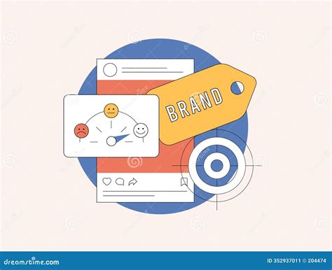 Social Sentiment Analysis Word Concepts Blue Banner Vector Illustration