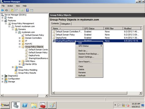 Enable Or Disable File Sharing With Group Policy