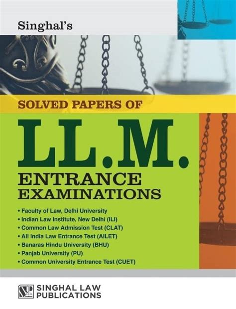 Solved Papers Of Llm Entrance Examination