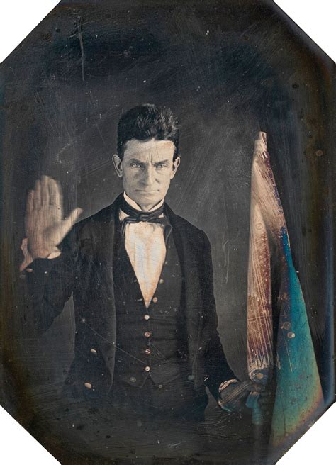 John Brown C 184647 In Springfield Mass Holding The Flag Of The