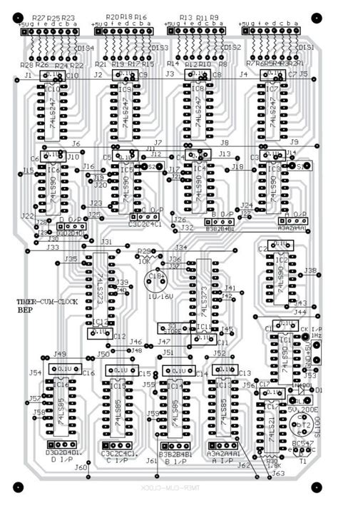 24 Hour Digital Clock And Timer Circuit Engineering Projects
