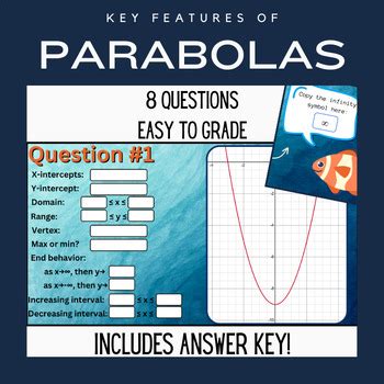 Quadratic Key Features Virtual Assignment Domain Range End Behavior Interval
