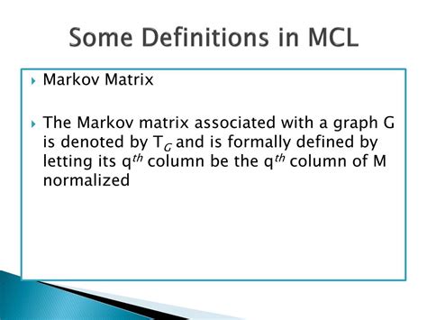 Ppt Markov Cluster A Lgorithm Powerpoint Presentation Free Download