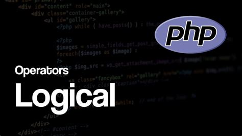 Logical Operators In Php Youtube