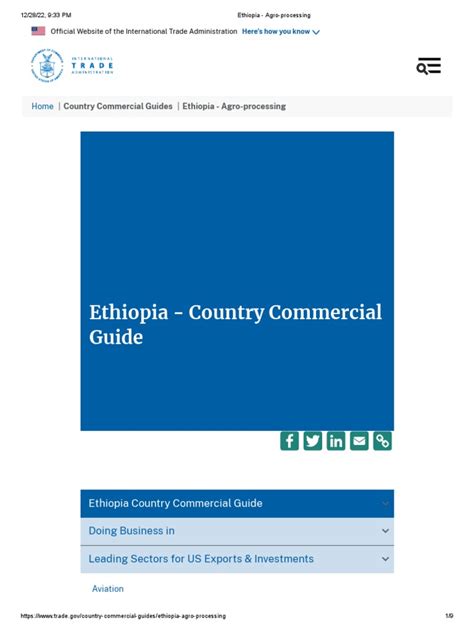Ethiopia Agro Processing Pdf Agriculture Ethiopia