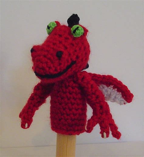 Dragon Finger Puppet Crochet Pattern Etsy