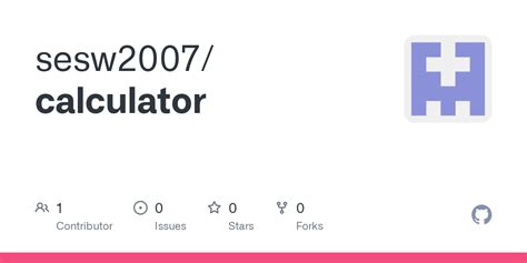 GitHub Sesw Calculator