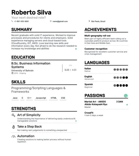 Resume Sections Everything You Need To Know Enhancv