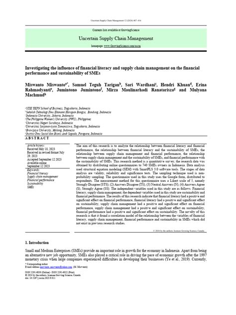 Uncertain Supply Chain Management A B C D E F G H Download Free Pdf Supply Chain Small