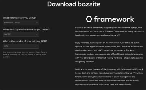 Installing Bazzite For Framework Laptop 13 Amd Intel Gpu Bazzite Documentation