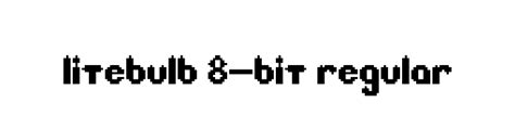 Litebulb 8 Bit Regular Font FFonts Net