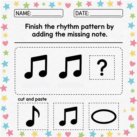 Basic Rhythm Patterns Worksheets Free Image And Pdf Printables