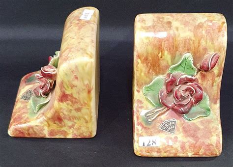 Pottery Vase Bookends At Dollie Guth Blog