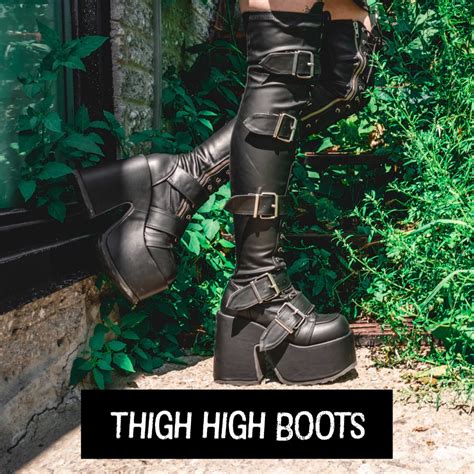 Demonia Shoes Buy Platform Goth And Festival Boots In Canada