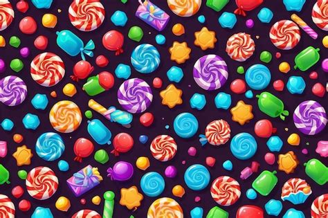 Premium Photo 2d Parallax Background Of Candy You Can Use This Background For A Game Or