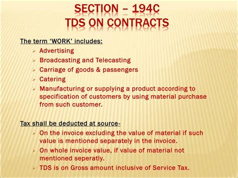 Provisions For TDS PowerPoint Slides LearnPick India