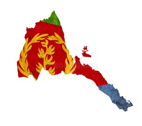 Vintage Paper Map Of Eritrea Stock Illustration Illustration Of Backdrop Destination