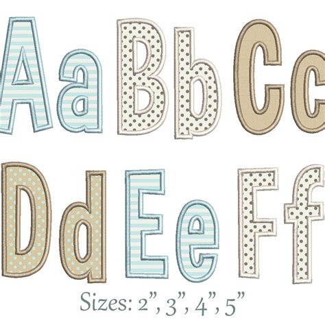 Applique Letters Etsy