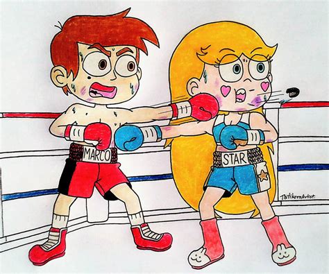 Boxing Match Star Butterfly Vs Marco Diaz By Thitikornartist On Deviantart