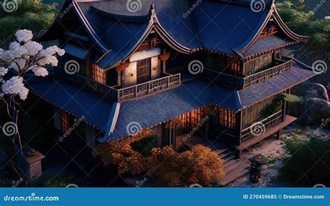 eastern elegance an inspiring illustration of an asian style building