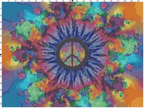 Peace Mandala Cross Stitch Printable Needlework Pattern Diy Crossstitch