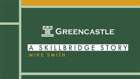 Dod Skillbridge Experience With Mike Smith Greencastle Consulting