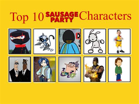 Joke My Top 10 Fav Sausage Party Characters By Jaydraws2k11 On