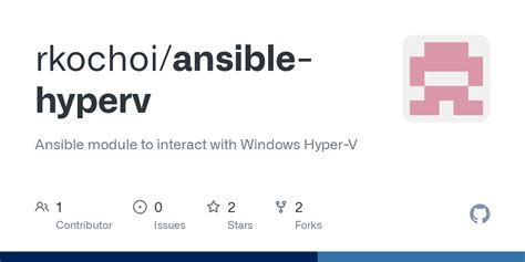 GitHub Rkochoi Ansible Hyperv Ansible Module To Interact With Windows Hyper V