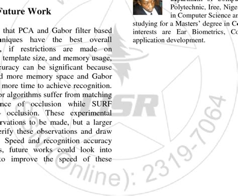 Recognition Capabilities Of Feature Extraction Techniques Download Scientific Diagram
