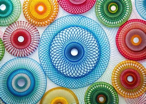 Spirograph Pattern Premium Ai Generated Image