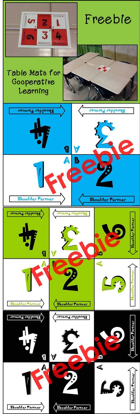 Printable Kagan Table Mats