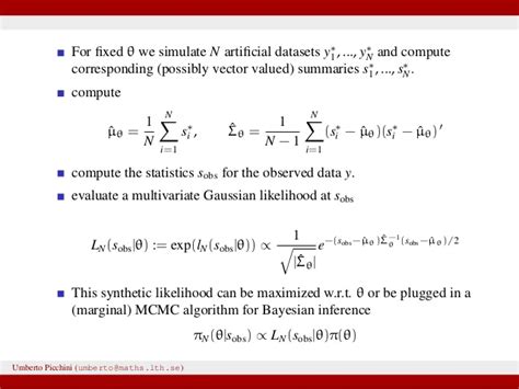 inference via bayesian synthetic likelihoods for a mixed effects sde
