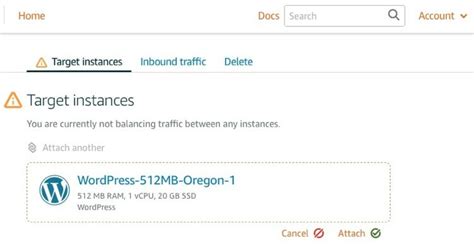how to use load balancer with aws lightsail to scale wordpress site