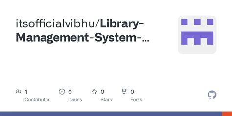 GitHub Itsofficialvibhu Library Management System Using PHP Html Css