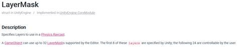 Unity Layermask What Is The Layermask In This Article By Matteo