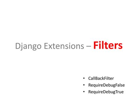 introduction to logging in django ppt