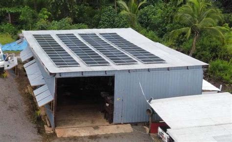 Grid Connect Solar System For Phama Plus And Road King Farms In Taveuni